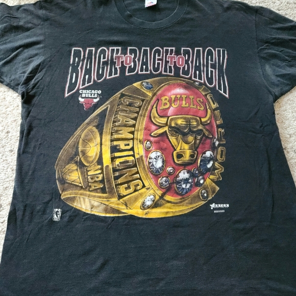 Shirts | Vintage Chicago Bulls Back To Back To Back T Shirt | Poshmark